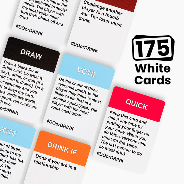 Do or Drink: Adult Drinking Card Game - 500 Cards Pack For Party – Do ...